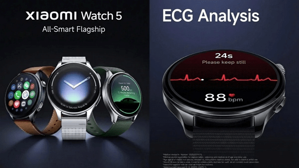 Xiaomi Watch 5 Adds EMG Sensor. Is Samsung’s Galaxy Watch Losing Its ...
