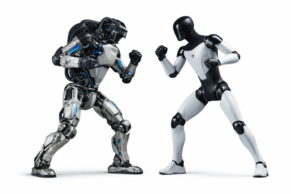 Atlas vs. Optimus: Two Diverging Futures of Humanoid Robots