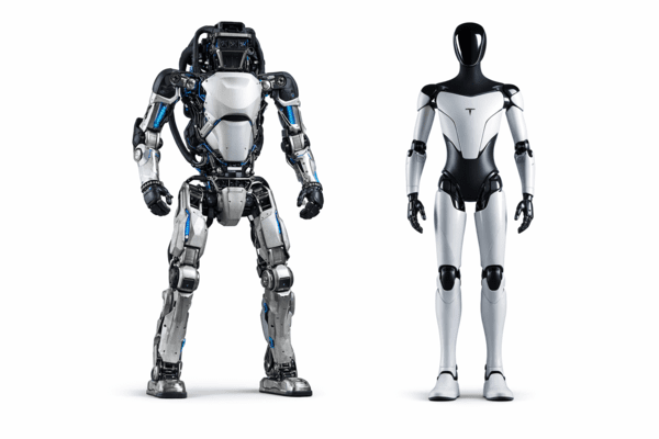 Atlas vs. Optimus: Two Diverging Futures of Humanoid Robots
